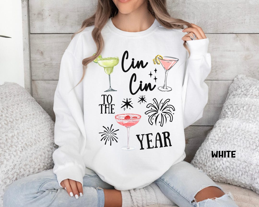 Can Cin to the New Year Sweater 2026 Happy New Year Comfort Colors ...