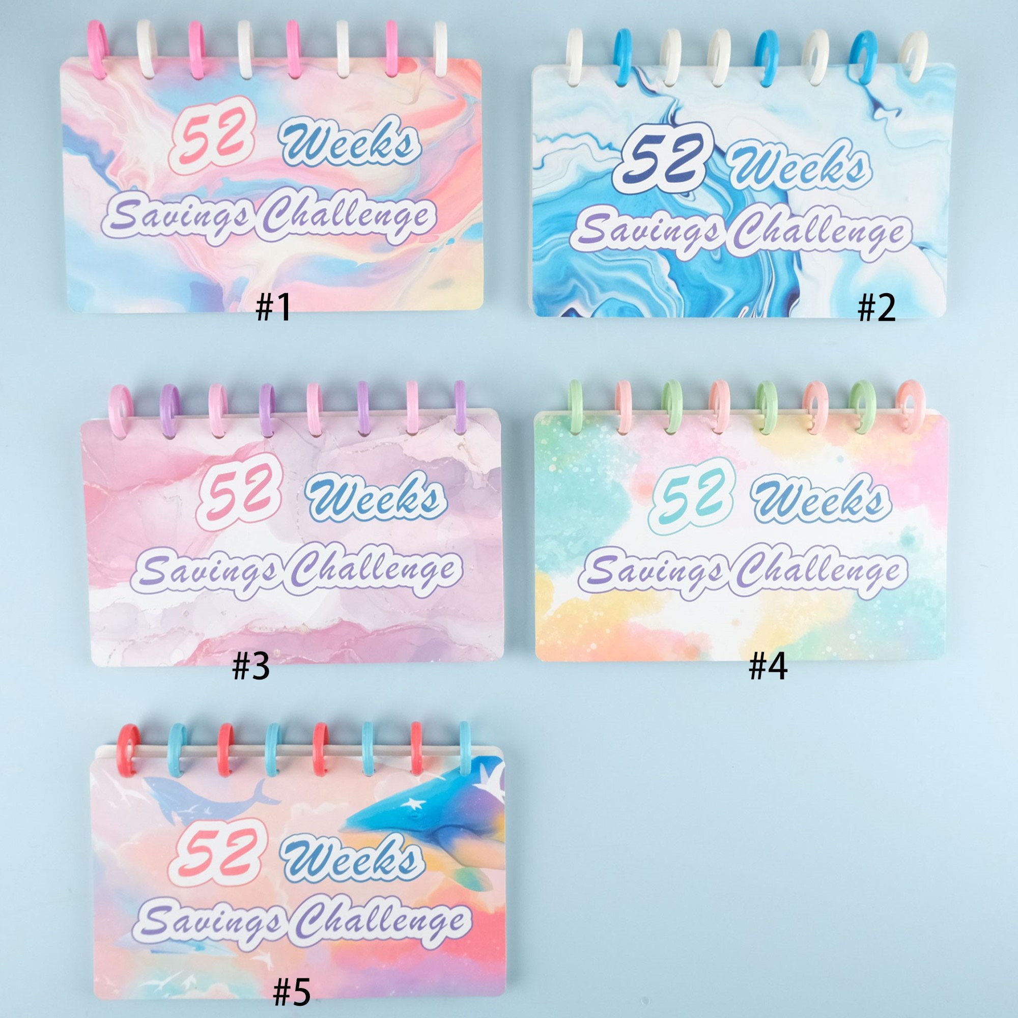 52 Week Money Saving Challenge Envelope Challenge Binder, 100 Envelope ...