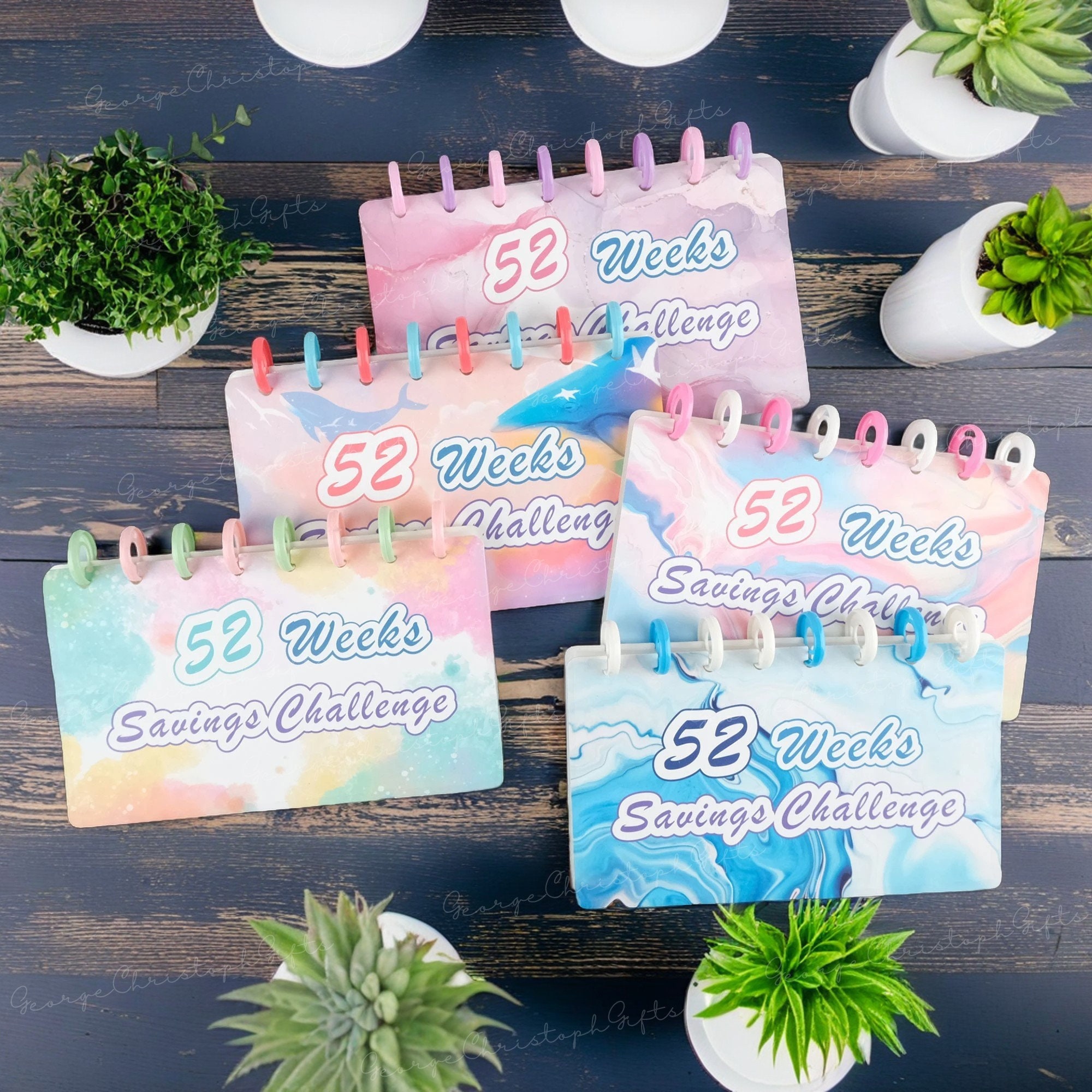 52 Week Money Saving Challenge Envelope Challenge Binder, 100 Envelope ...