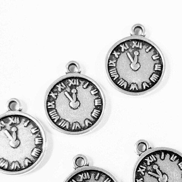 Clock Face Charm - Etsy