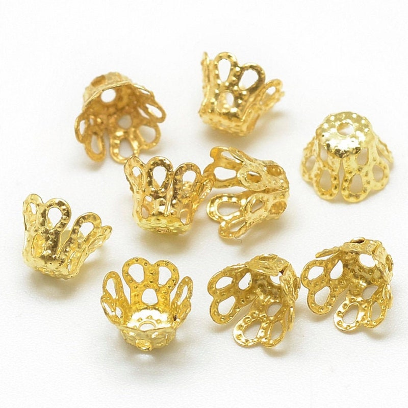 Filigree Bead Caps - Etsy