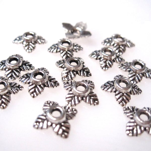 Leaf Bead Caps - Etsy