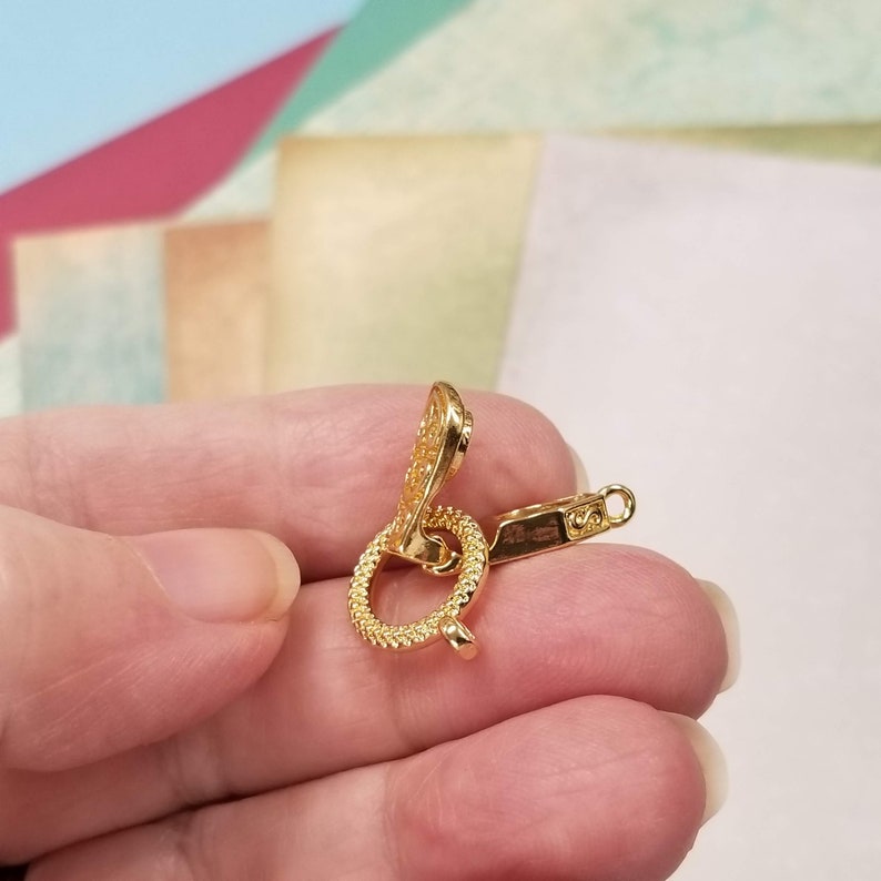 Fancy Gold Fold Over Magnetic Clasp Magnetic Buckle Clasp - Etsy