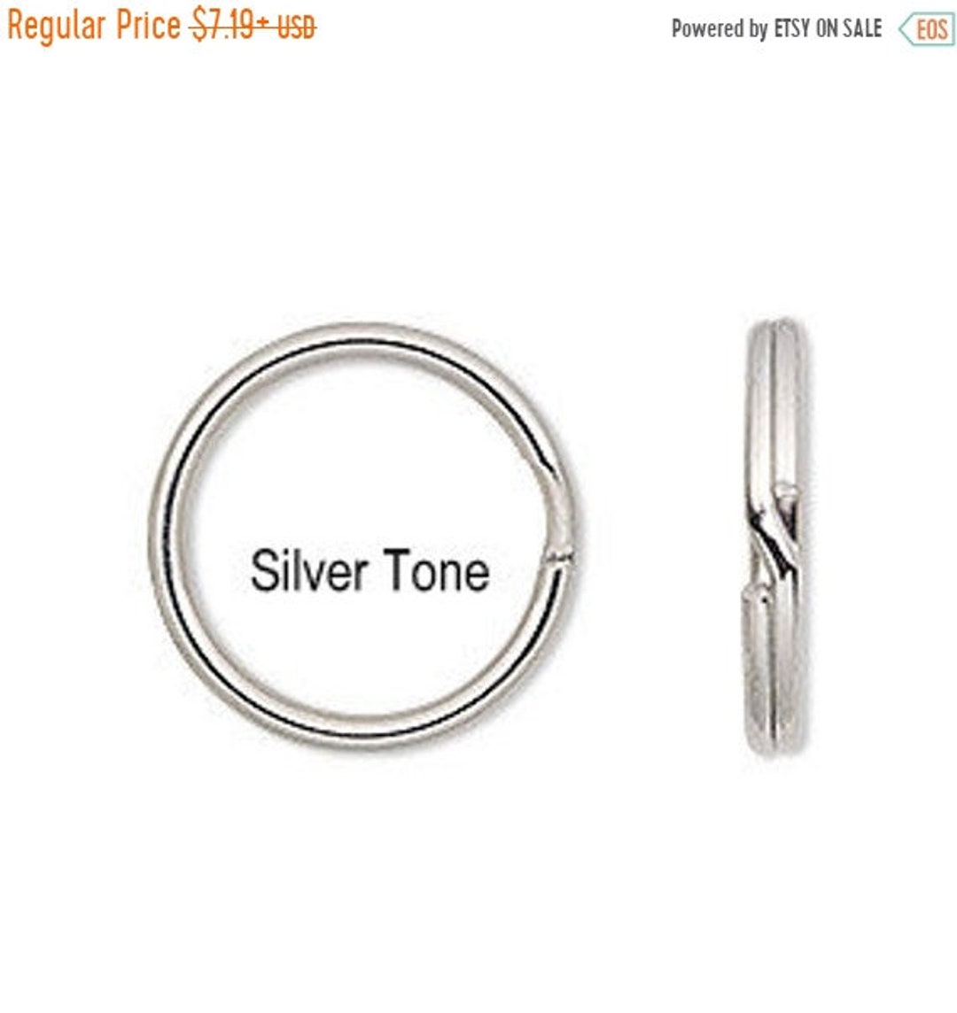 10 Silver Key Rings 20mm Round Split Rings FN1015 - Etsy