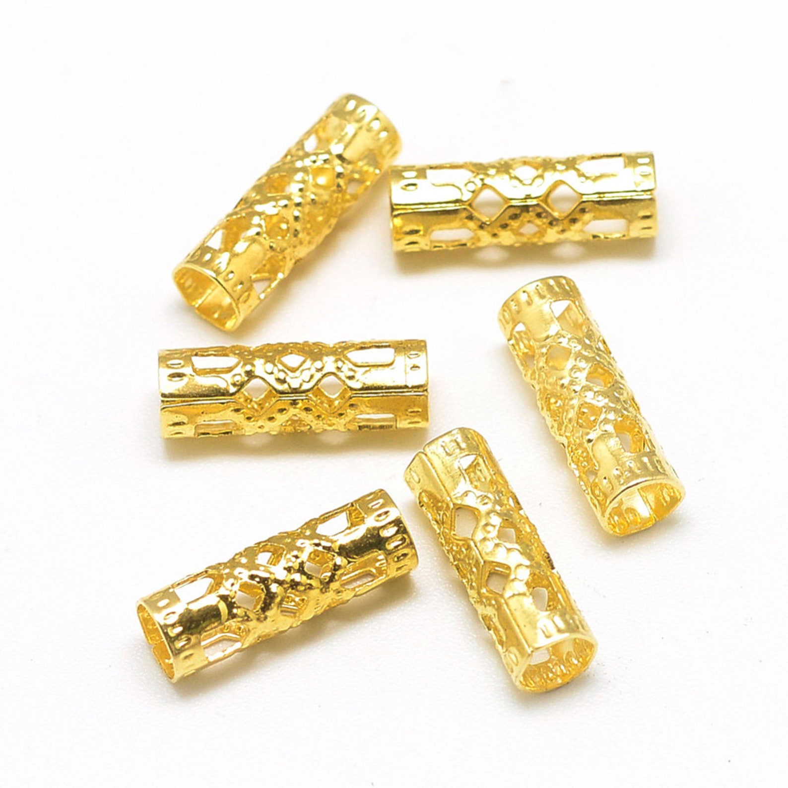 Gold Filigree Dreadlock Cuffs Dreadlock Accessories Hair | Etsy