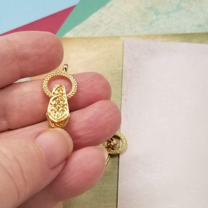 Fancy Gold Fold Over Magnetic Clasp Magnetic Buckle Clasp - Etsy