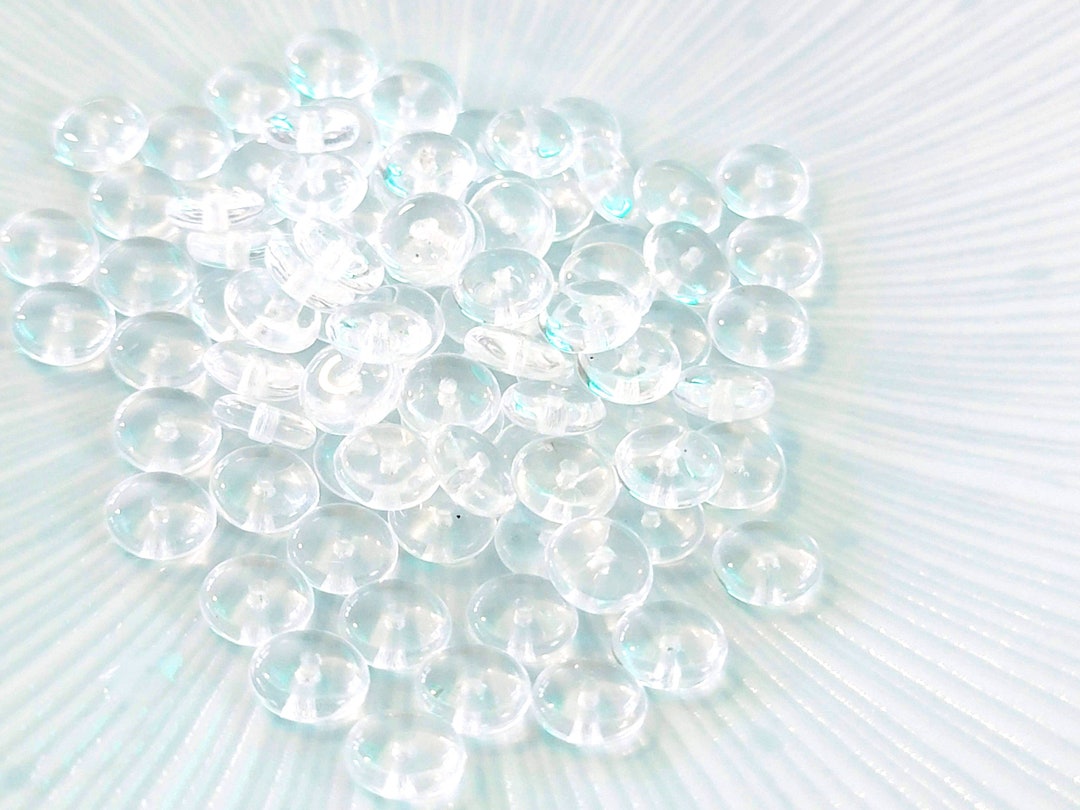 8mm Rondelles Crystal Clear Color, 30 Pcs, 8x3mm Czech Glass C RDL1065 ...