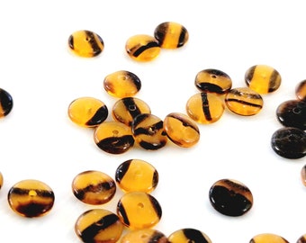 Tortoise Glass Beads | Etsy