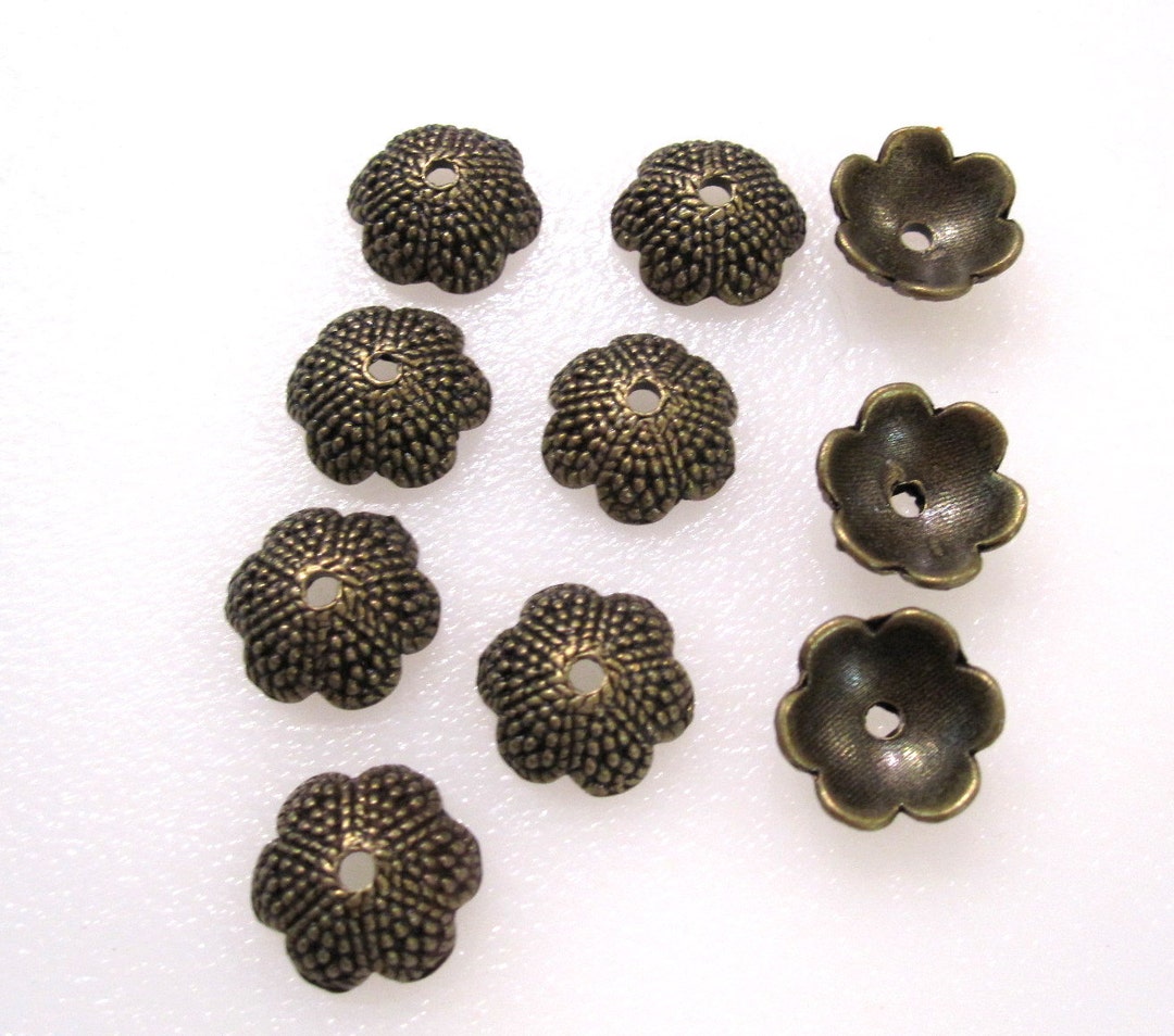 10pcs Acorn Bead Caps, Antique Brass Acorn Tops Perfectly Fit 12mm 14mm ...