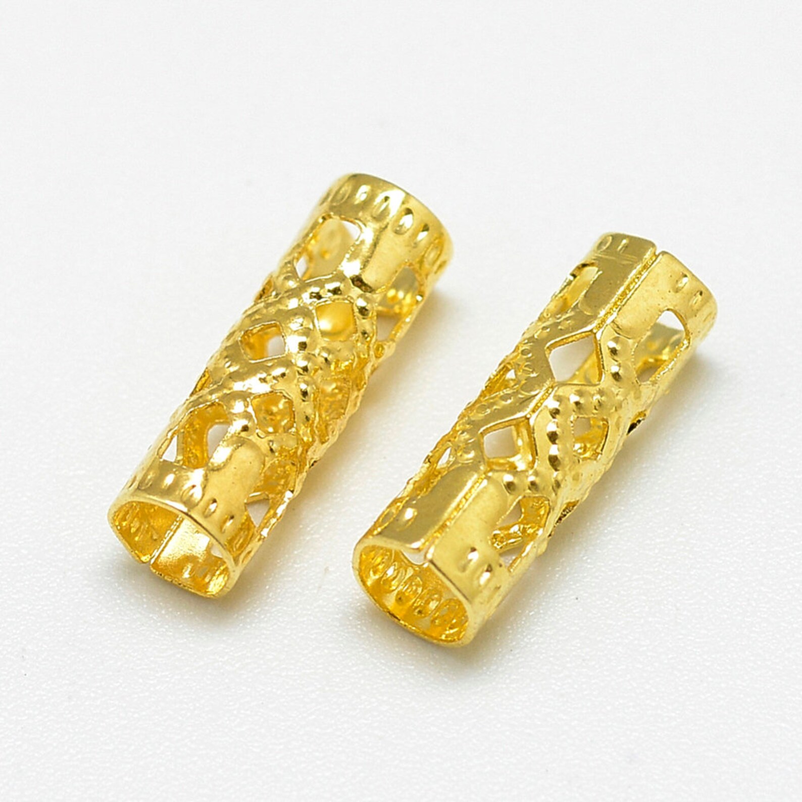 Gold Filigree Dreadlock Cuffs Dreadlock Accessories Hair | Etsy