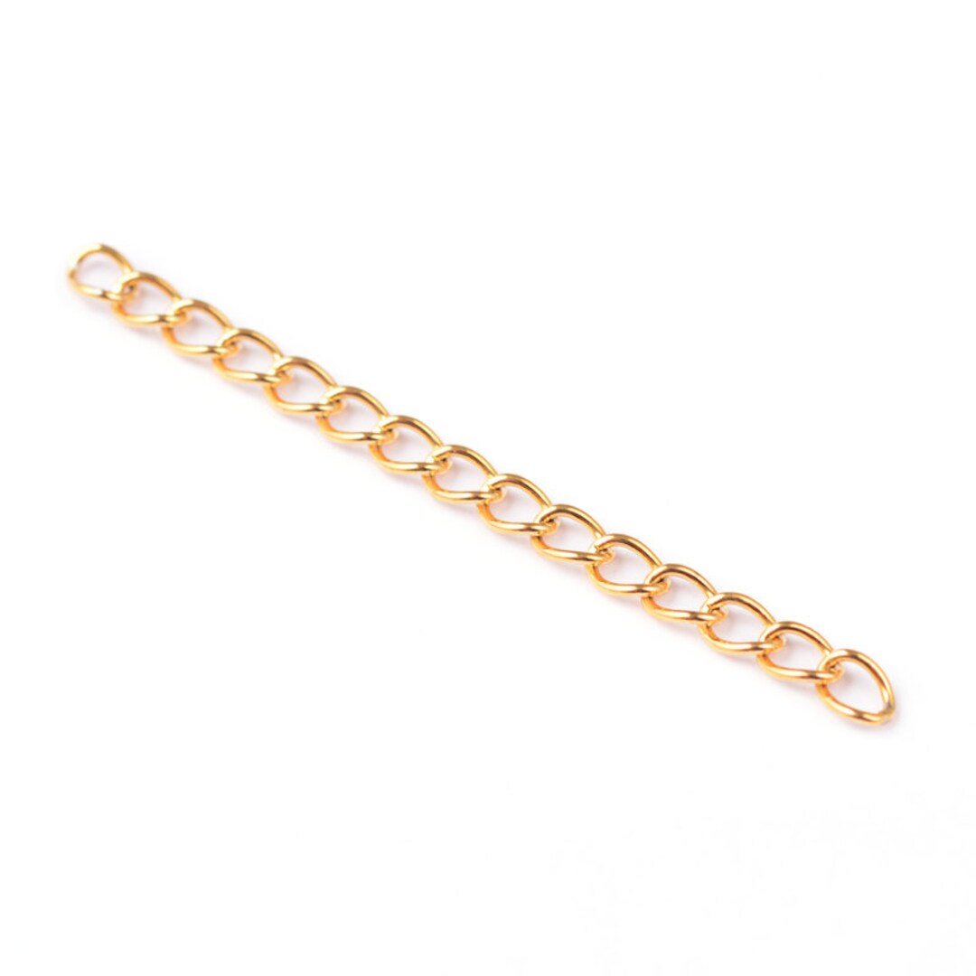 5 Gold Chain Extenders, Approx 2 Inches CH9002 - Etsy