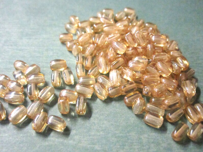 40 Yellow Rice Shaped Beads 6x4mm 14413/64 GB1042 - Etsy