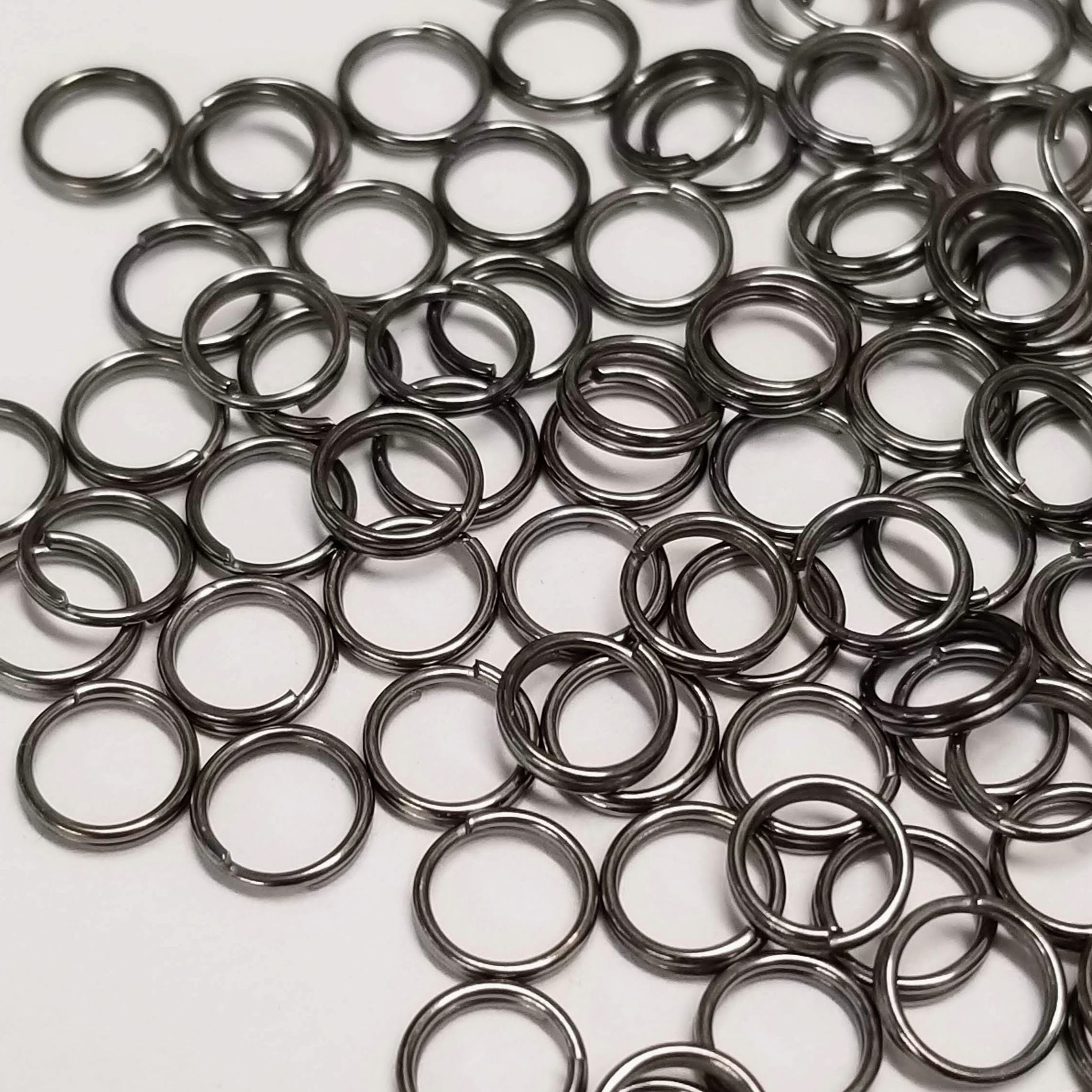 50 Split Rings 6mm Gunmetal Black Split Rings SR0007 | Etsy