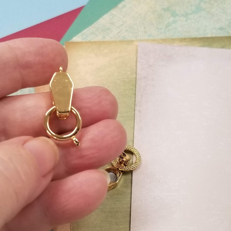 Fancy Gold Fold Over Magnetic Clasp Magnetic Buckle Clasp - Etsy