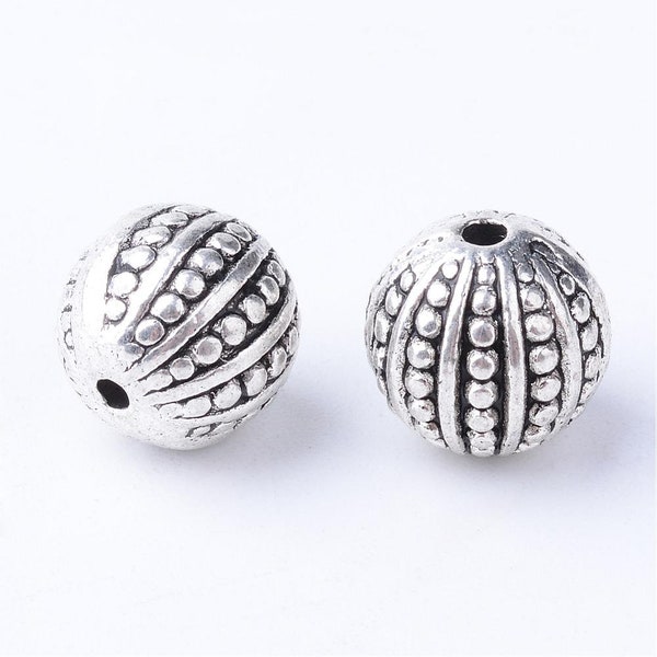 Antique Silver Beads - Etsy