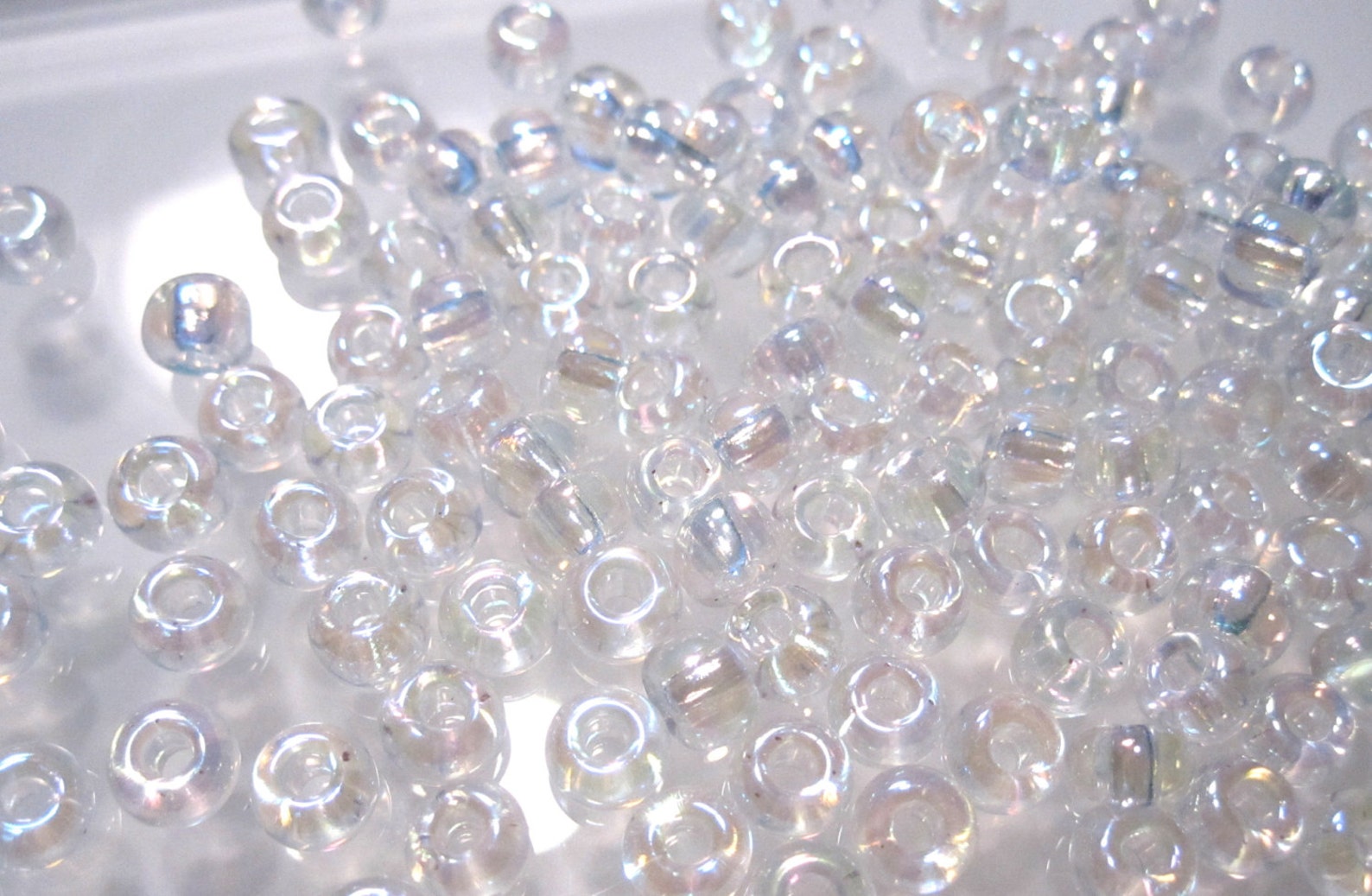 Miyuki Glass Beads 100 Clear AB 4x5mm Glass Miyuki Rondelle - Etsy
