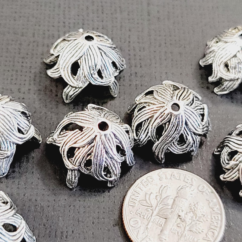 Leaf Bead Caps - Etsy