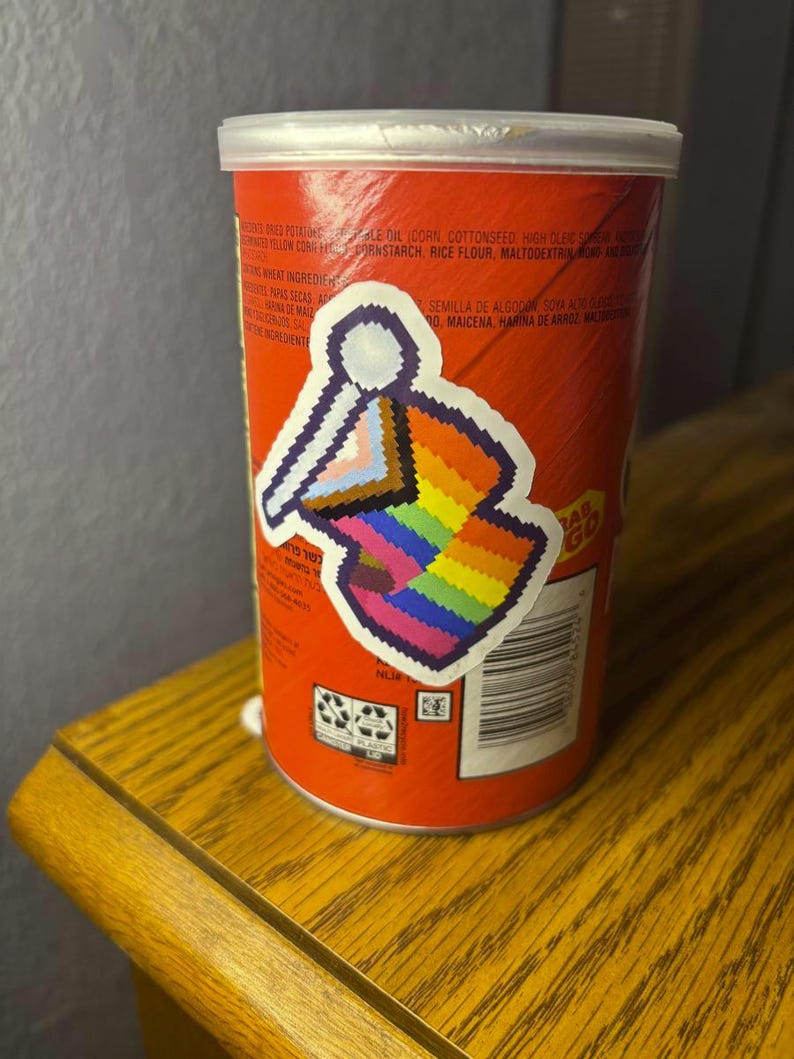 Rainbow Progress Pride Flag Pixel Art Vinyl Sticker - Etsy