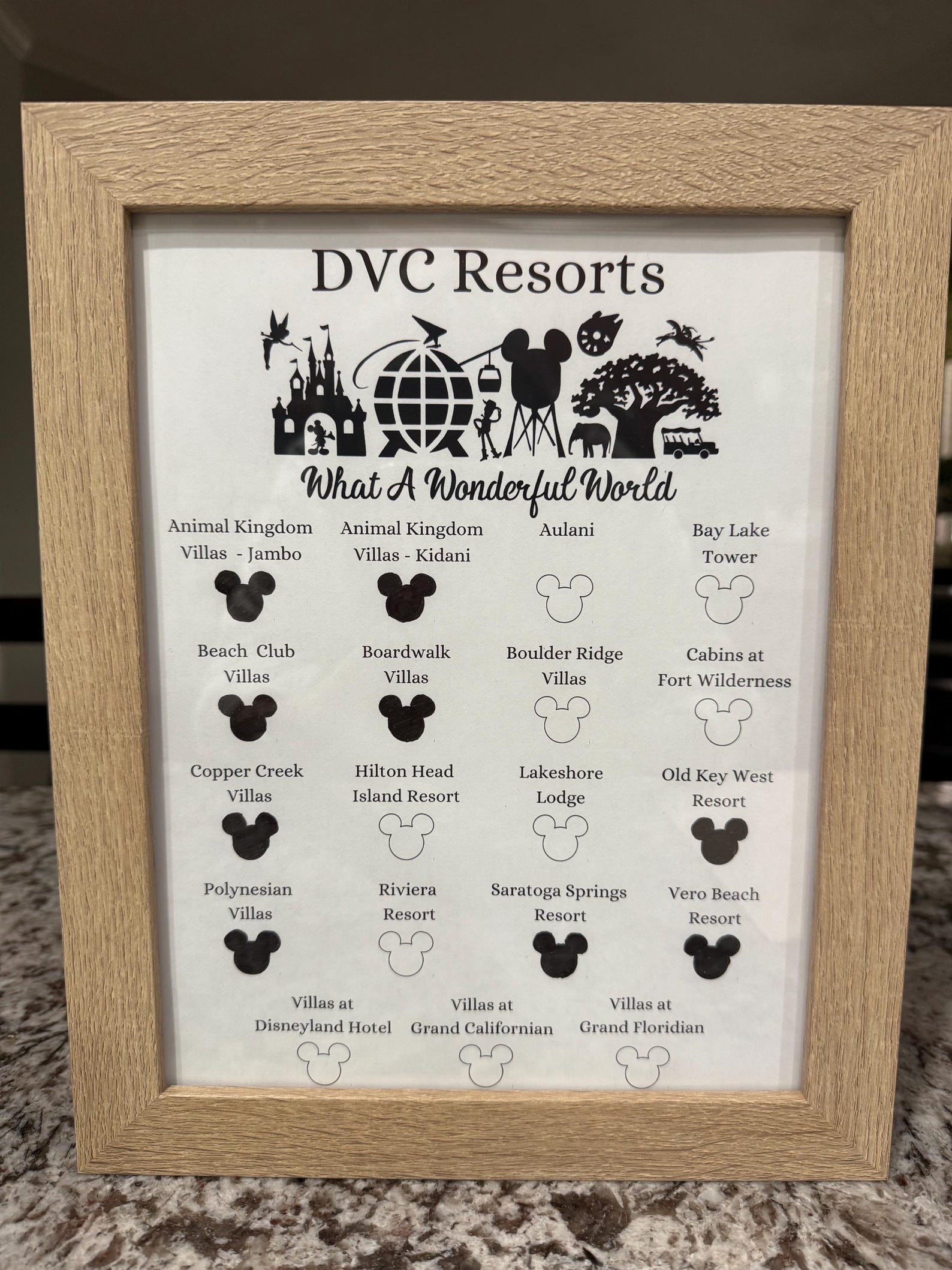 Disney DVC Resort Bucket List Printable | Color-in Mickey Head Tracker ...