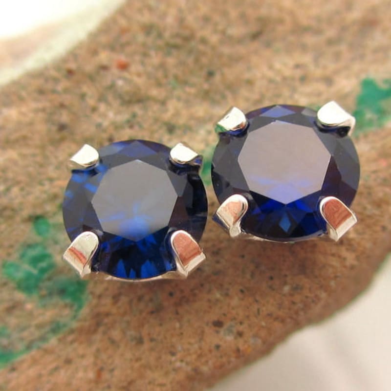 Dark Blue Sapphire - Etsy