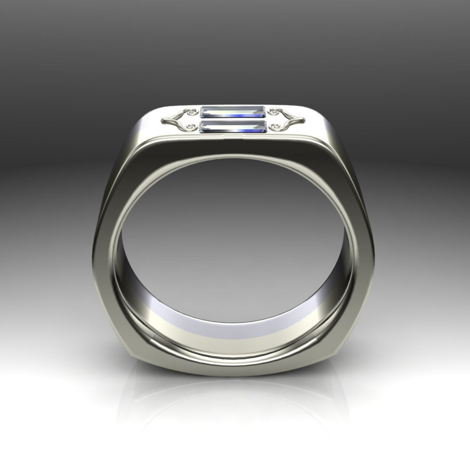 Same-sex Engagement Ring | Equality Design With Diamonds in Two-tone ...