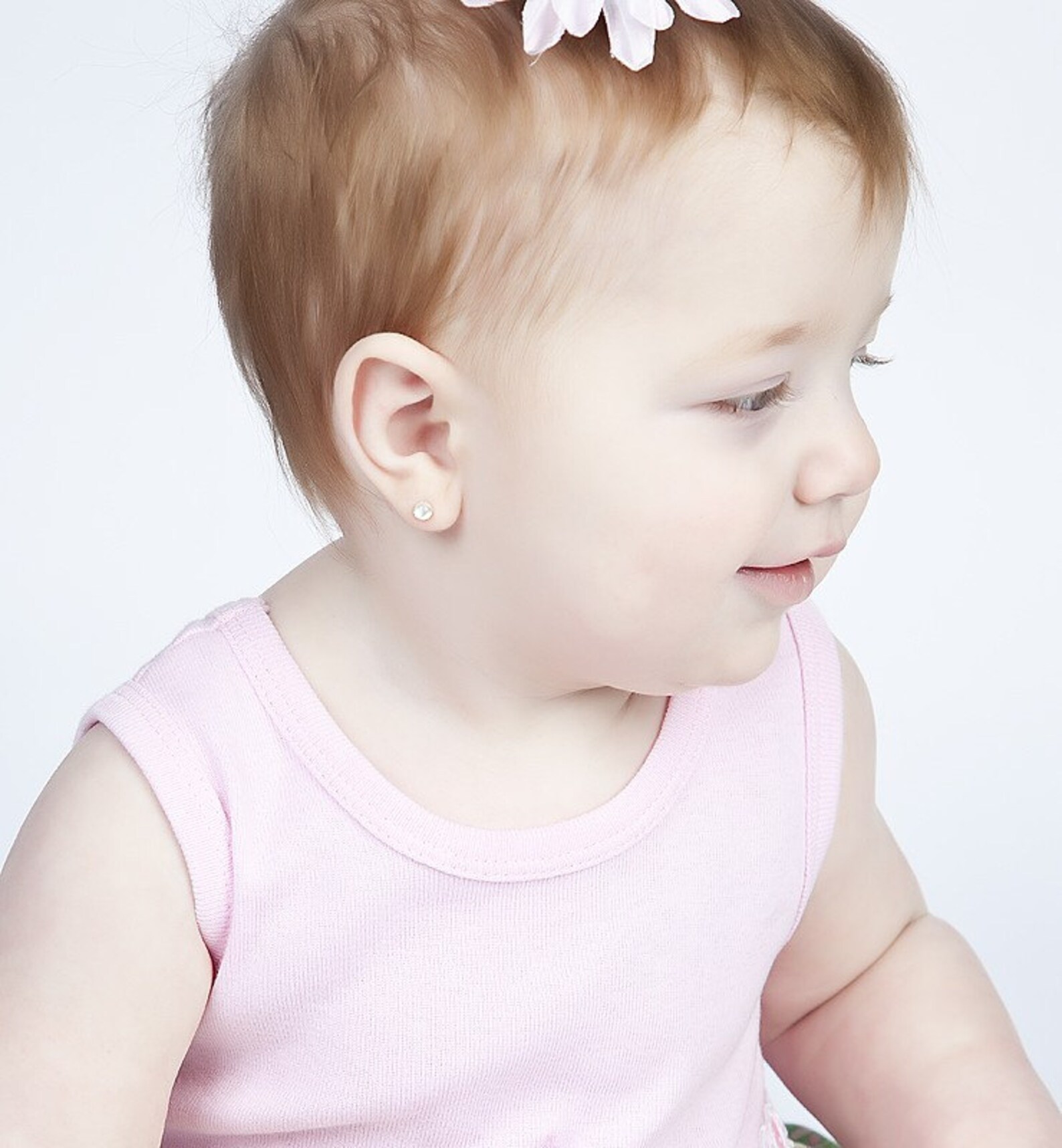 Boutique Earrings for Baby and Mom 4mm White Moonstone - Etsy