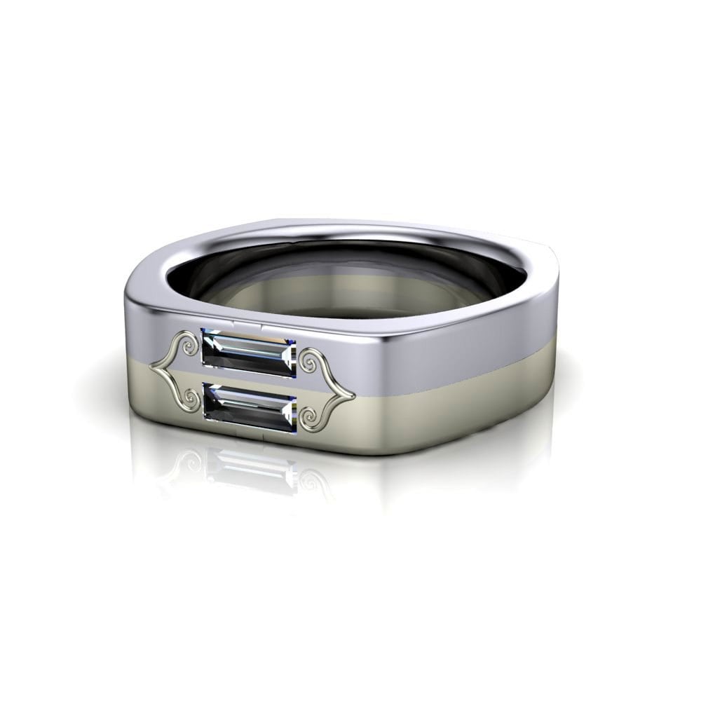 Same-sex Engagement Ring | Equality Design With Diamonds in Two-tone ...