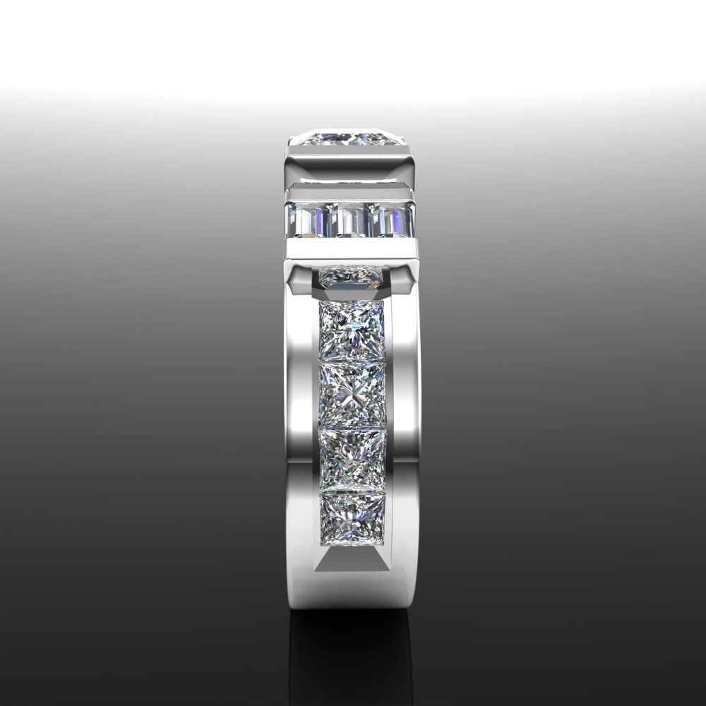 Luxury Diamond Same Sex Engagement Ring Dazzling Geometric | Etsy