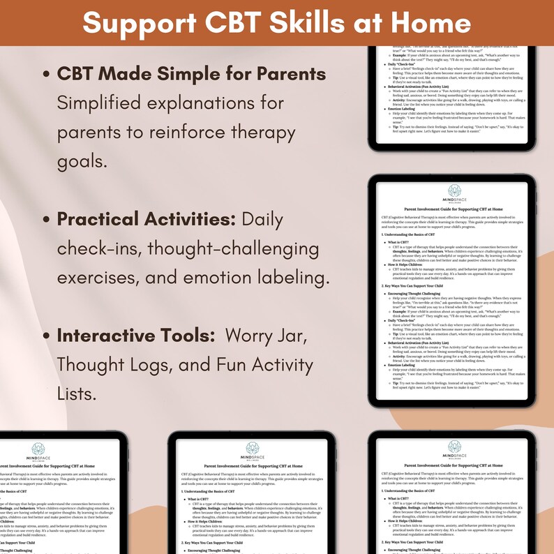 CBT Toolkit for Kids & Teens | Therapist Worksheets (editable PDF) - Etsy