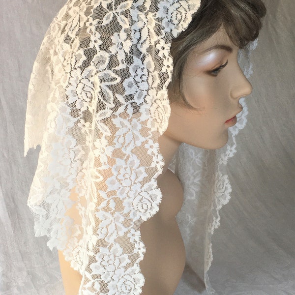 Lace Headcovering - Etsy