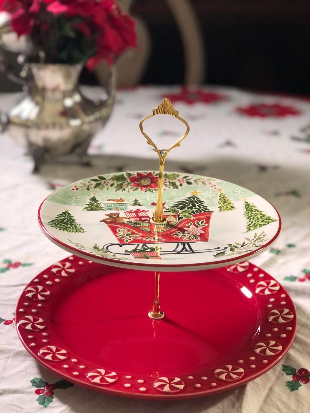 Santa’s Sleigh Cookie Tray: Holiday Party, Cookies for Santa, Classic ...