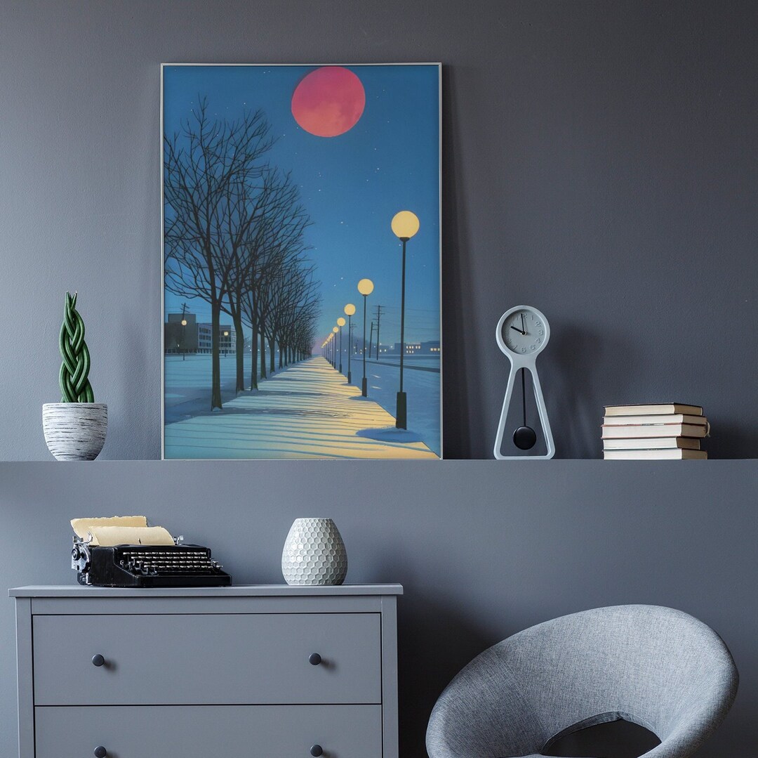Suburban Street Art Print Wall Poster Surreal Wall Art Liminal Art ...