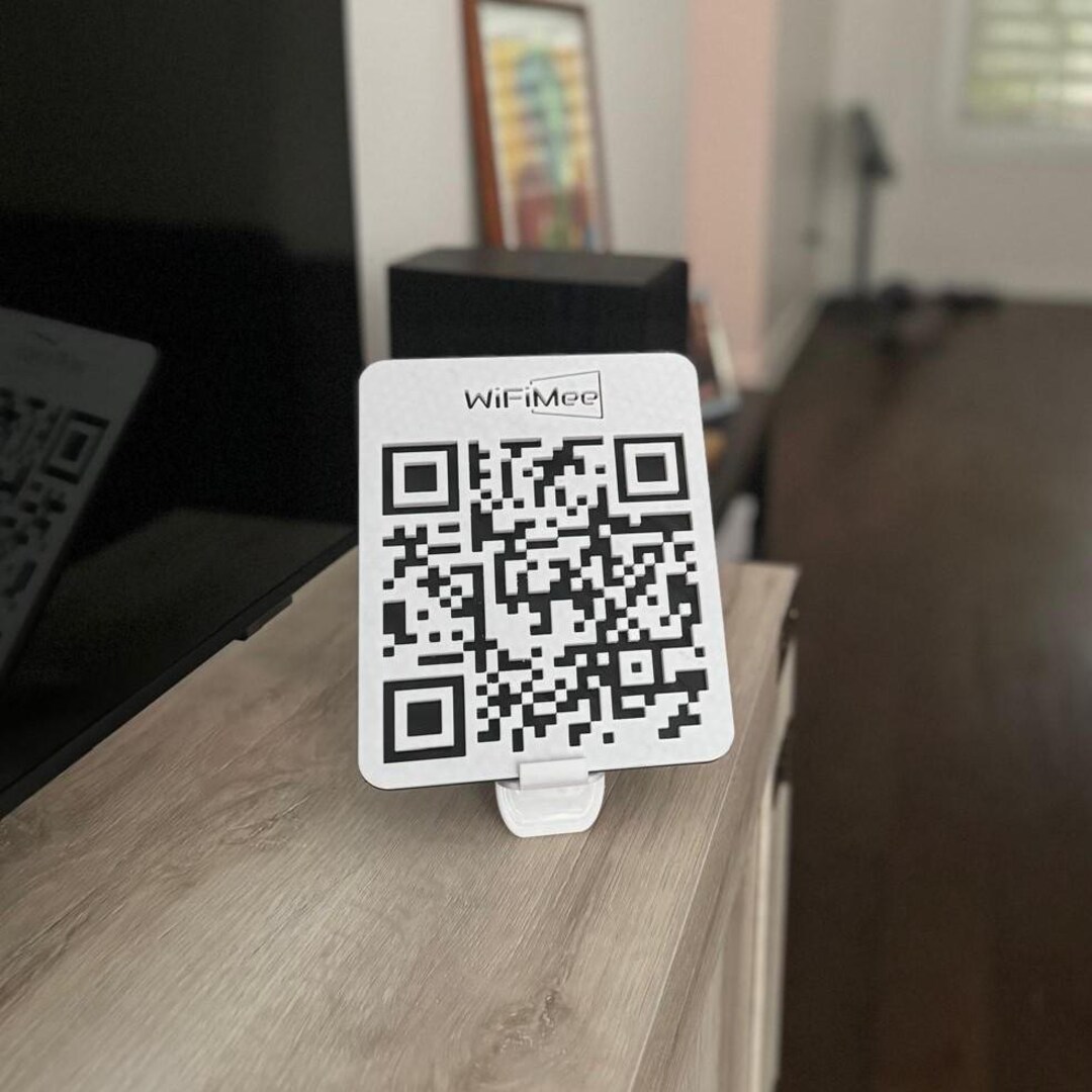 Unique Wifi QR Code Customized 3d-printed Frame (with Support Stand) - Etsy