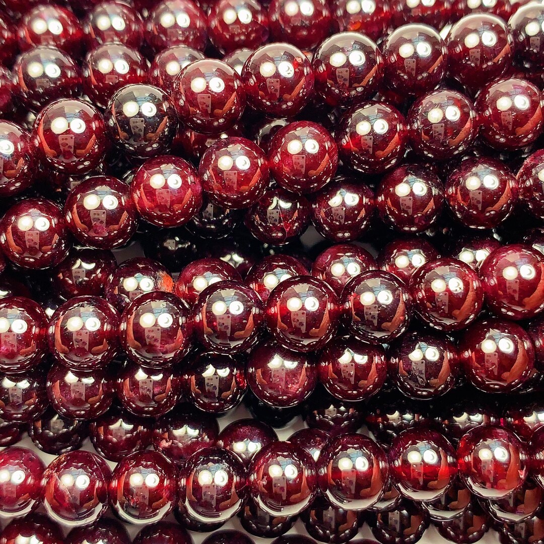 Very High Quality Grade AAA Genuine Natural Red Garnet Smooth Round ...