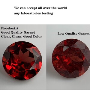 5mm Supper Good Color Grade AAA Genuine Natural Deep Red Garnet Loose ...