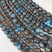 Blue Golden Impression Jasper Smooth Round Beads 15.5" Strand Gemstone ...