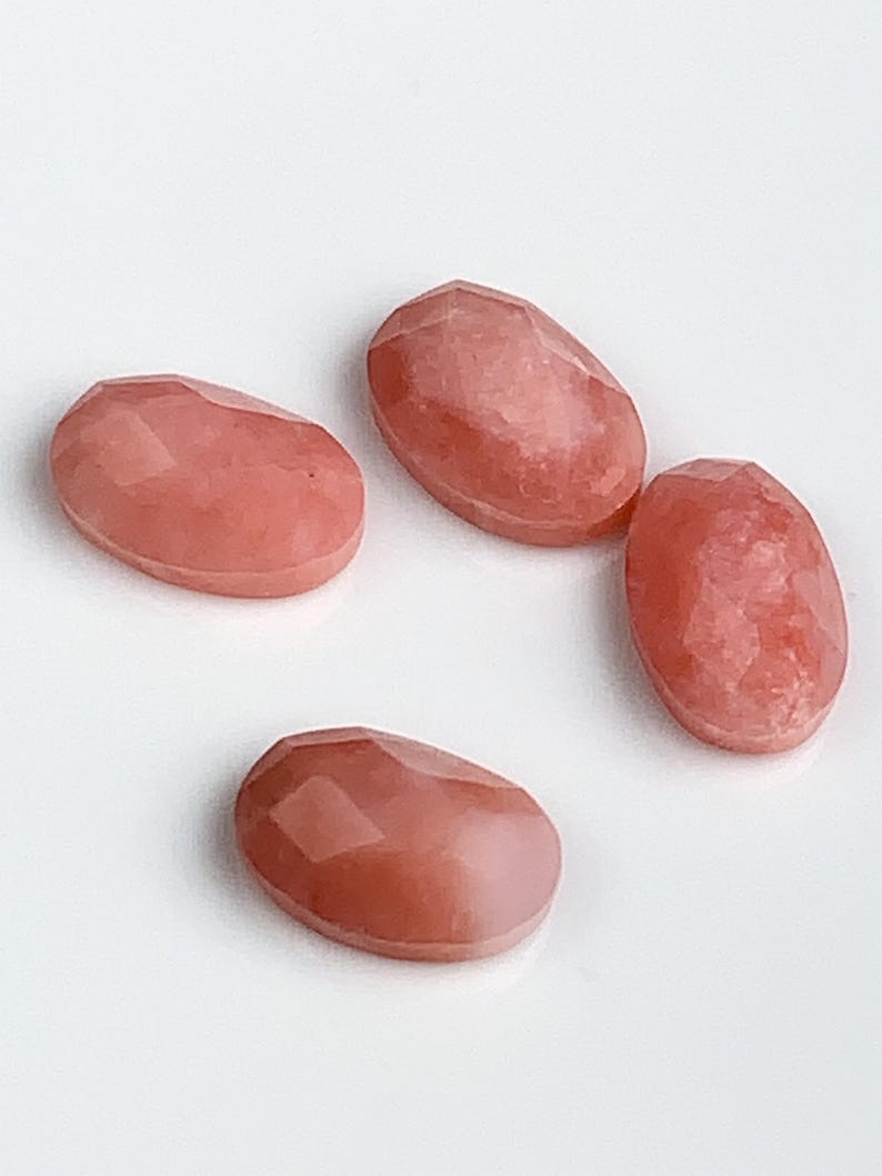 6mmx4mm Genuine Natural Pink Opal Loose Gems Gemstone Faceted Oval Rose ...