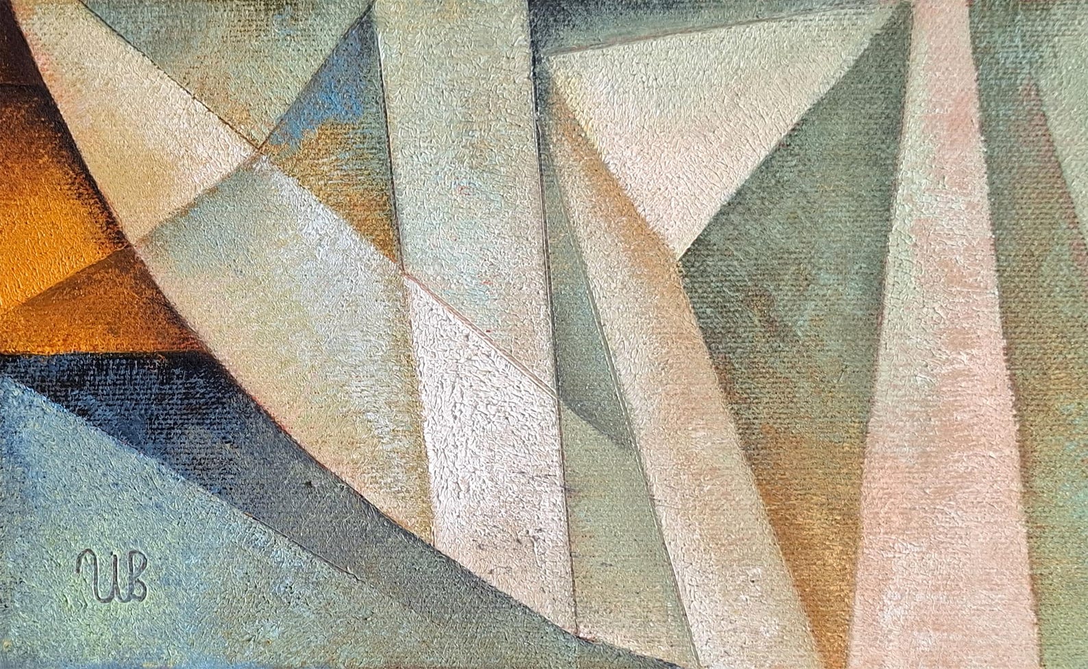 Original Cubist Still Life Oil Painting, Book, Canvas Art by Eugene ...