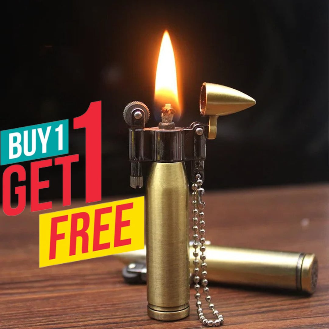 Vintage Bullet Lighter, Custom Personalised Lighter, Refillable ...