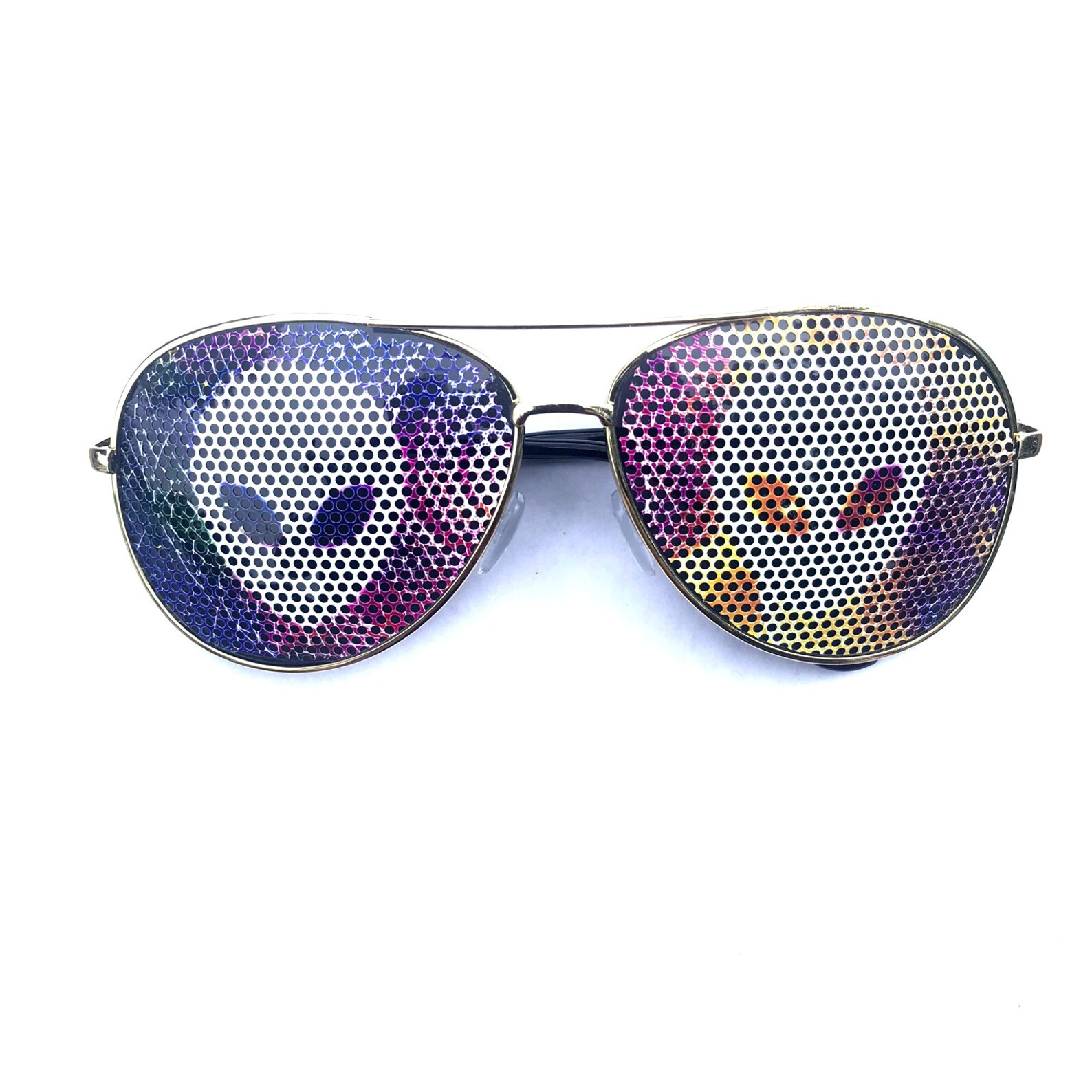 Psychedelic Alien Head Graphic Sunglasses Multiple Styles | Etsy
