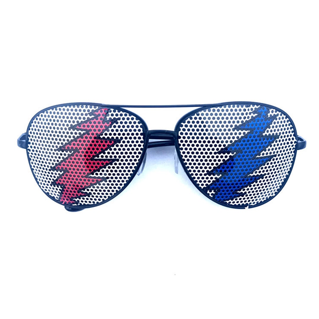Uncle Sam Bolt Invteted Colors Graphic Aviator Sunglasses - Etsy