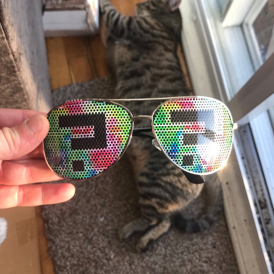 Trippy Multi-color Tipper Question Mark Logo Graphic - Etsy