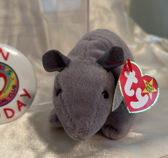 Ty Beanie Babies Tusk Comes With Case and Club Button Pin - Etsy