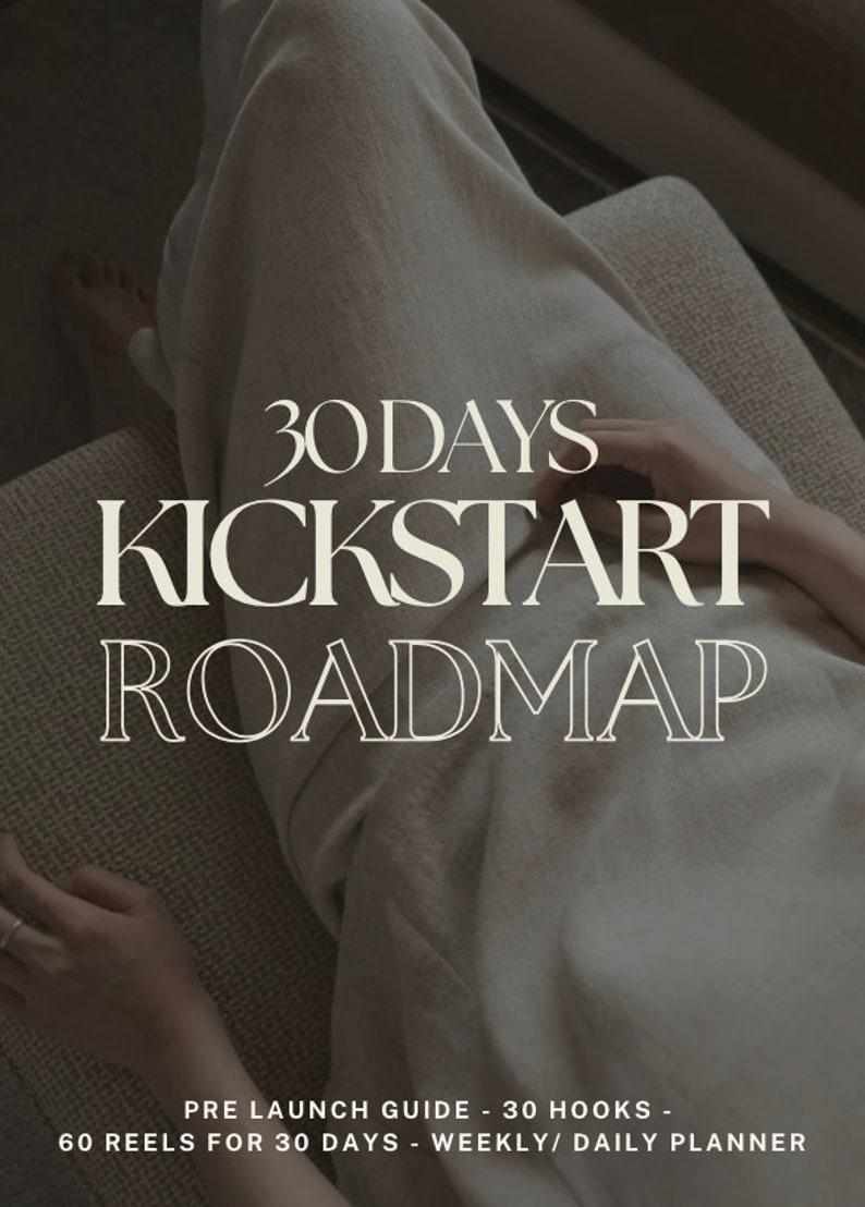 The Kickstart Roadmap | 30 Days Done for You Reel Content | 30 Hooks ...