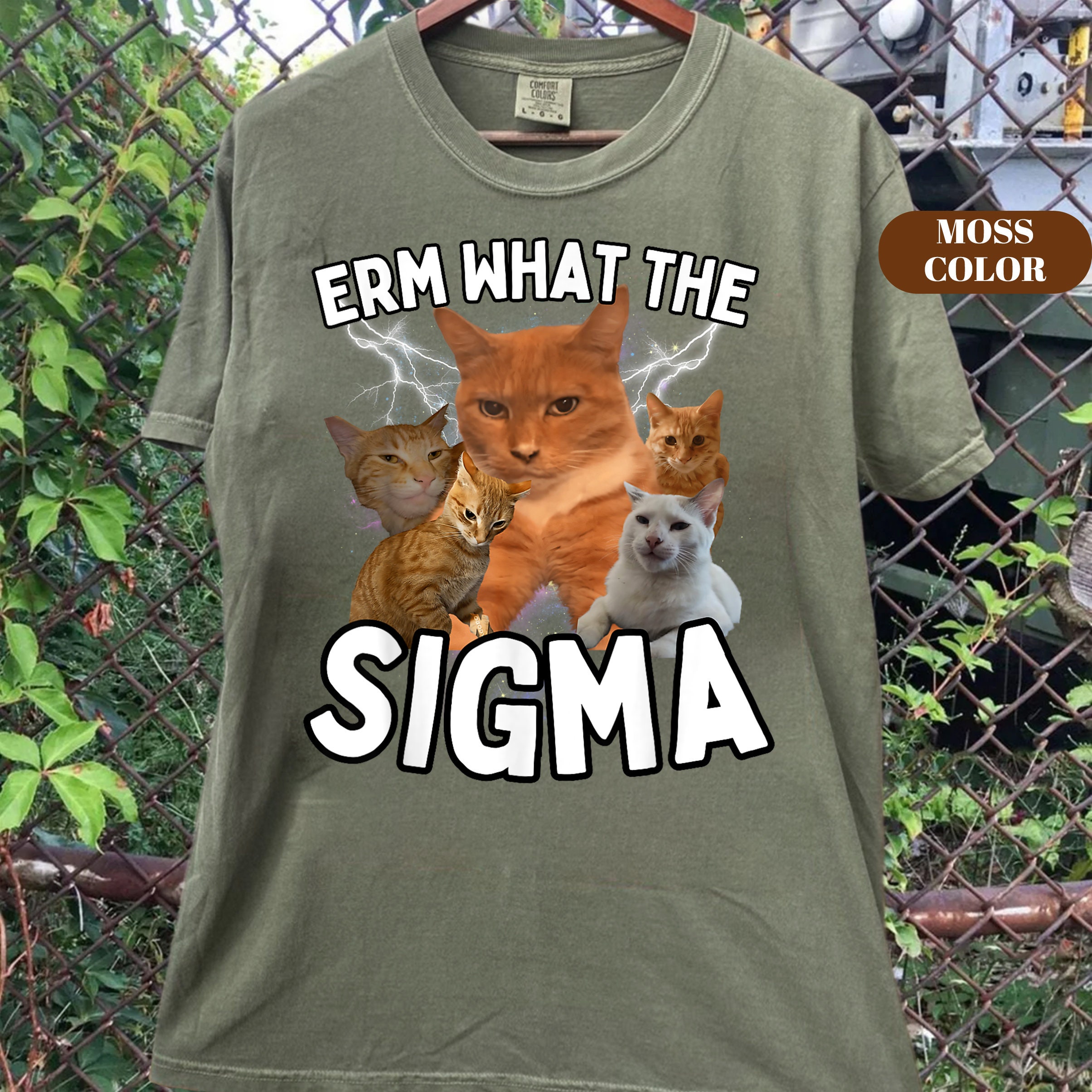 Funny Erm What the Sigma Ironic Meme Brainrot Quote Shirt, Funny Unisex ...