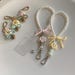 Handmade Beaded Crochet Flower Phone Charm, Floral Key Chain - Etsy