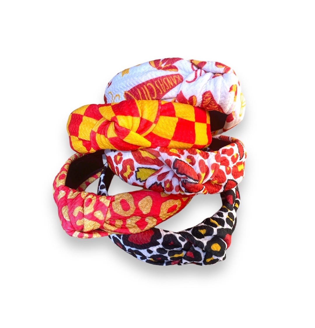 Team Football Headbands, Knotted Headbands - Etsy