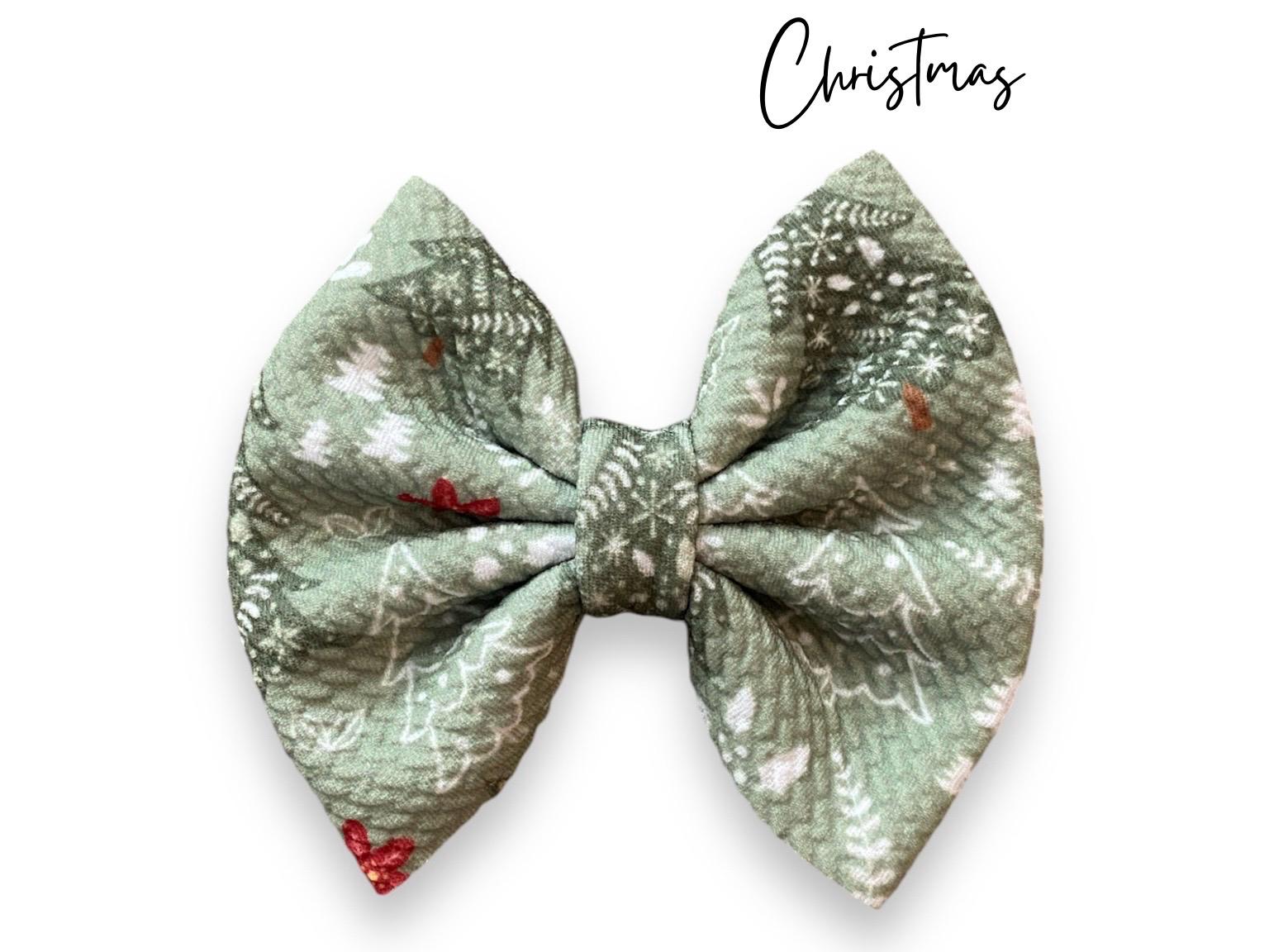 Holiday Set, Holiday Theme Bows - Etsy
