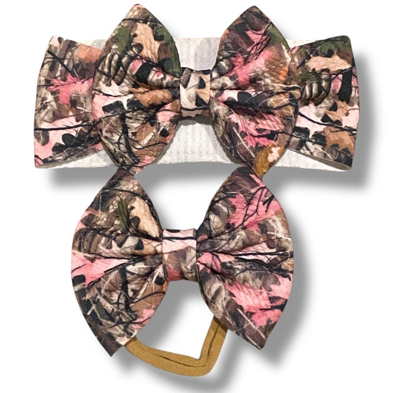 Camouflage Hair Bow - Etsy