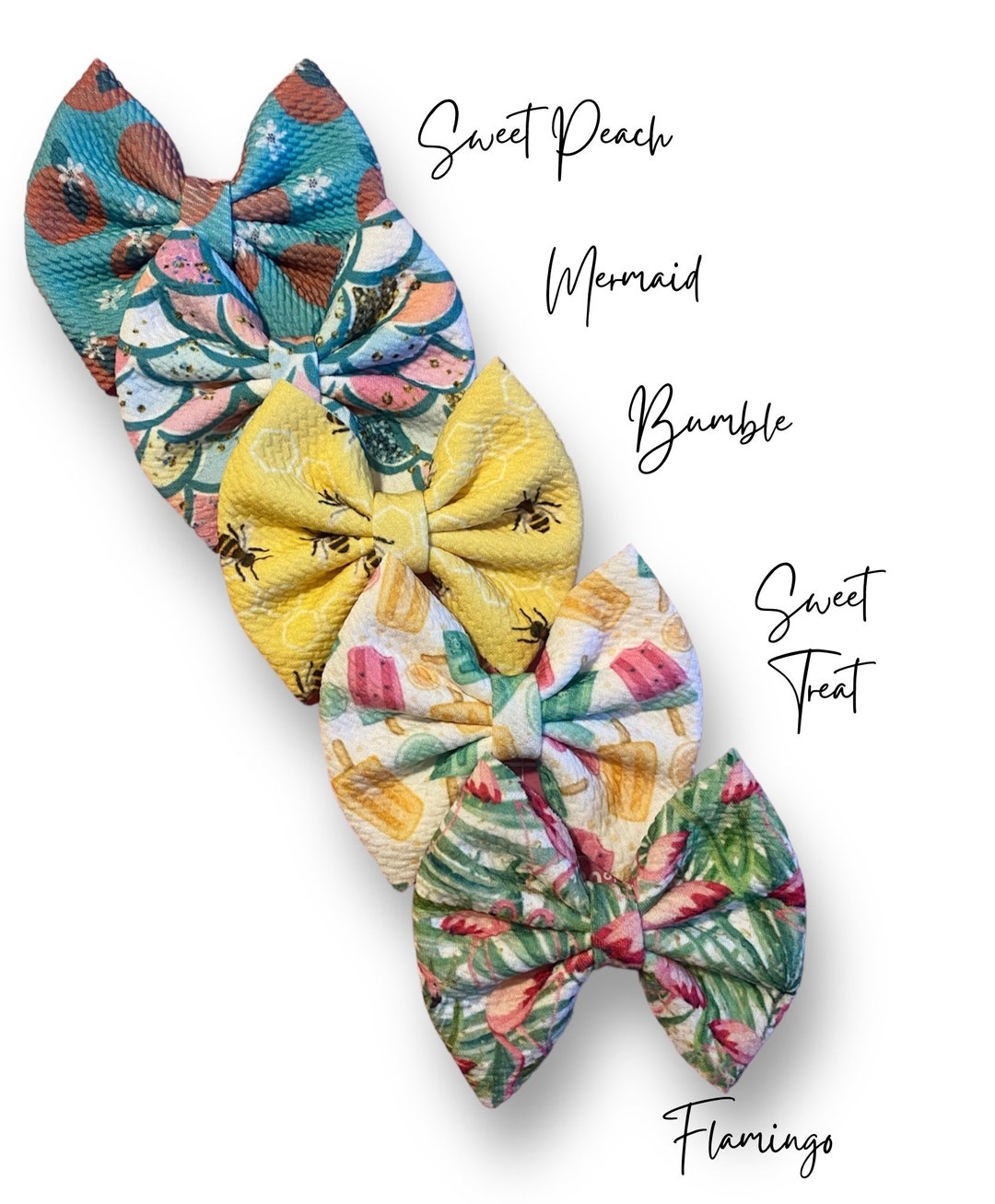 Summer Bows, Bright Bows, Seasonal Bows - Etsy